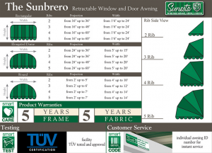 The Sunbrero Door Awning | Allentown PA | Designer Awnings